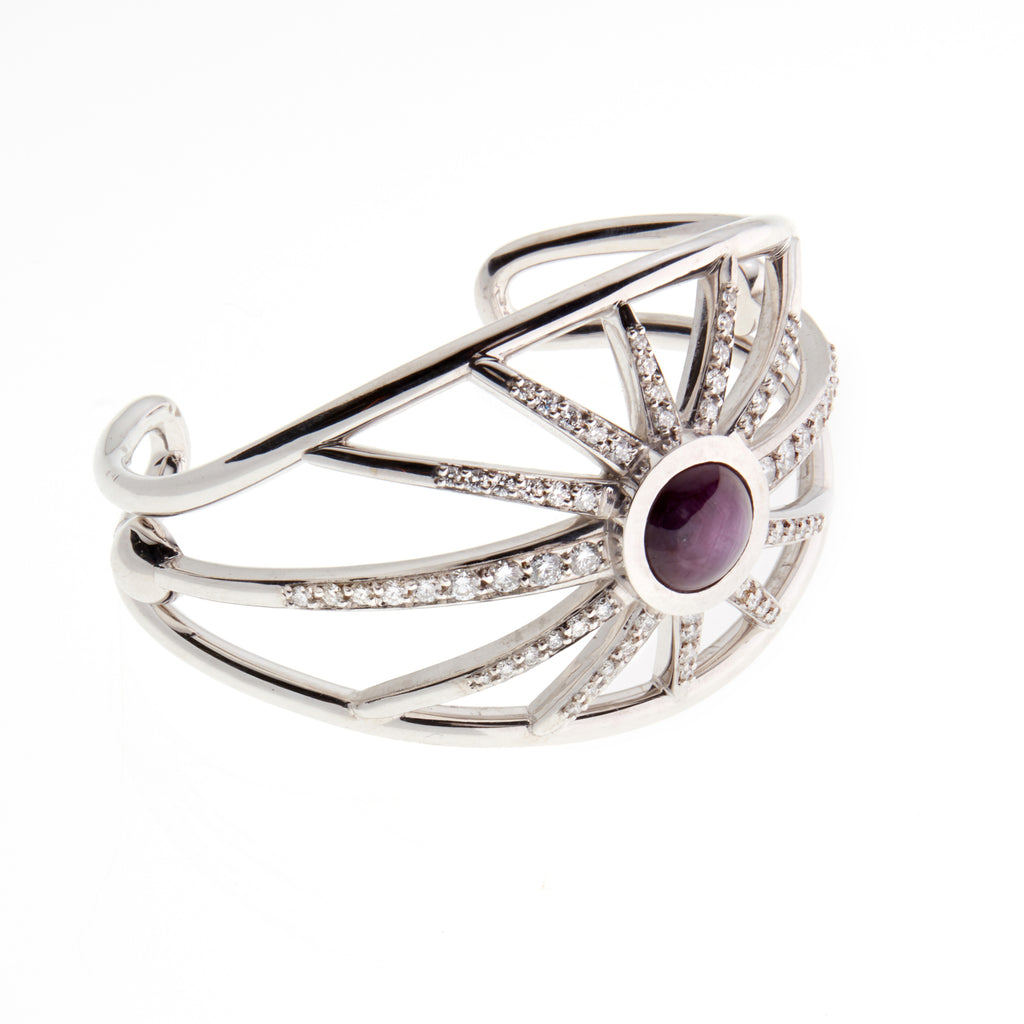 Sprazzo di Sole Star Ruby & Diamond Cuff | Cuff | Biagio Patalano